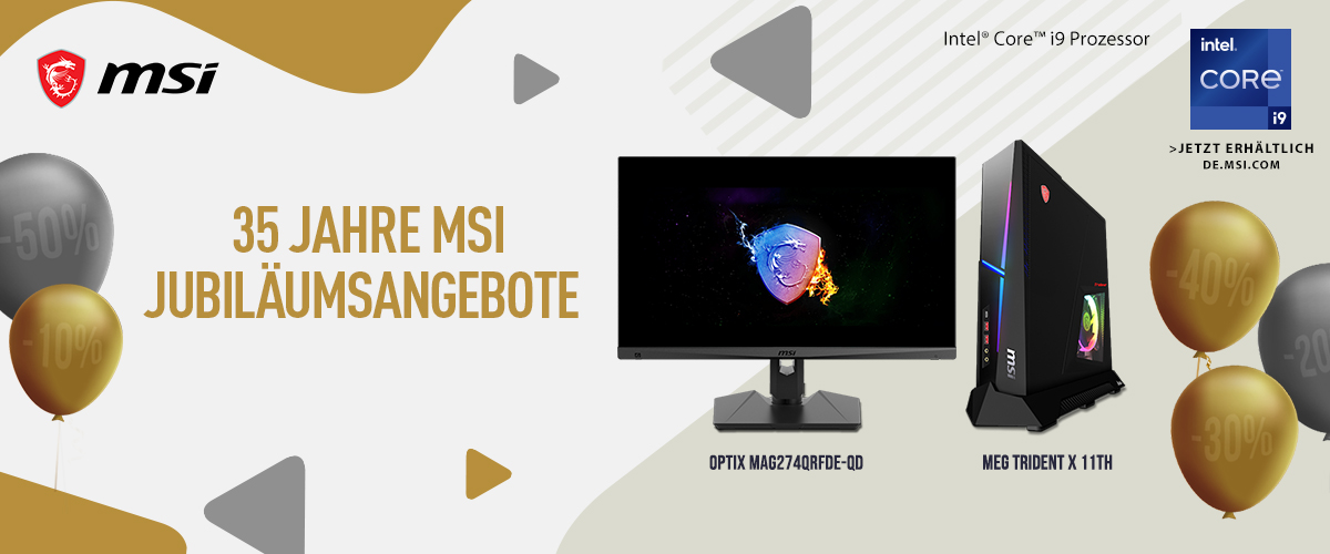 MSI 35th Anniversary Deals |Best Deals |Gaming Desktop, Gaming Monitor
