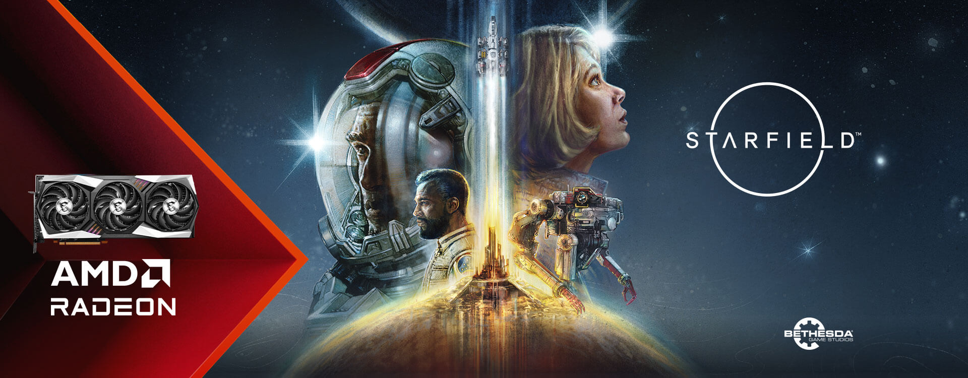 Get STARFIELD™ with selected MSI Radeon™ Graphics Cards
