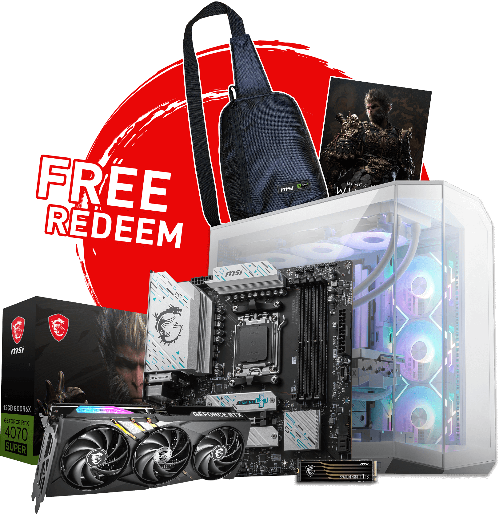 FREE Redeem nVidia X MSI AI care chest bag & Black Myth: Wukong game code