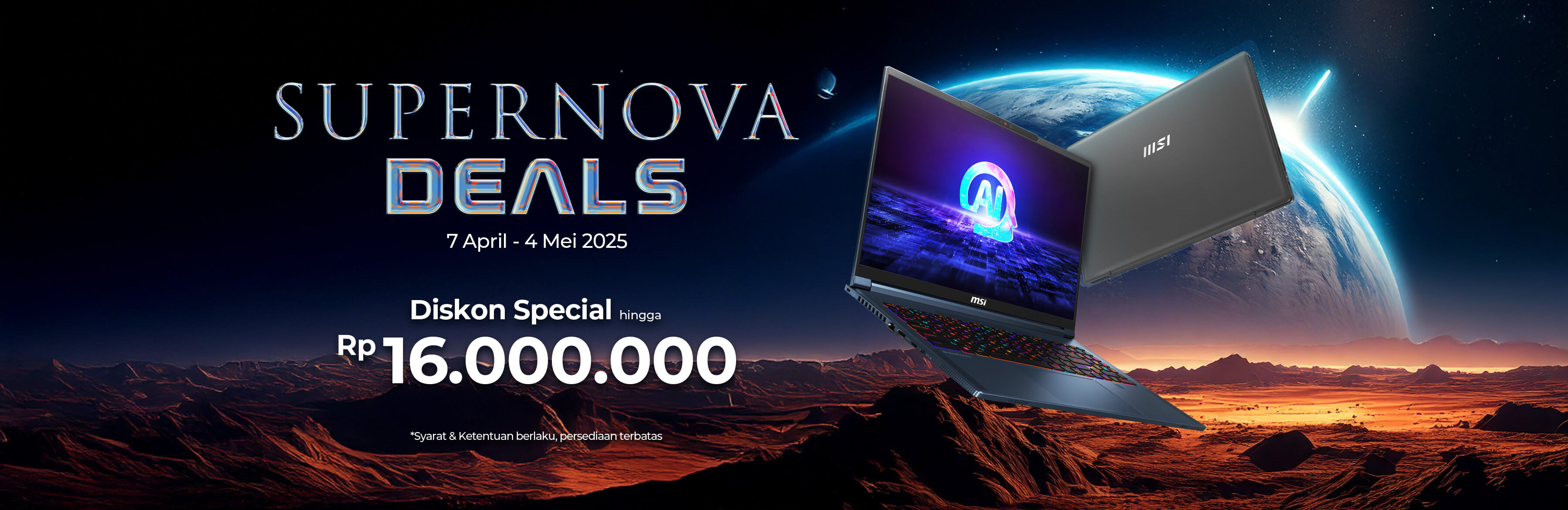 MSI Laptop Super Nova Deal