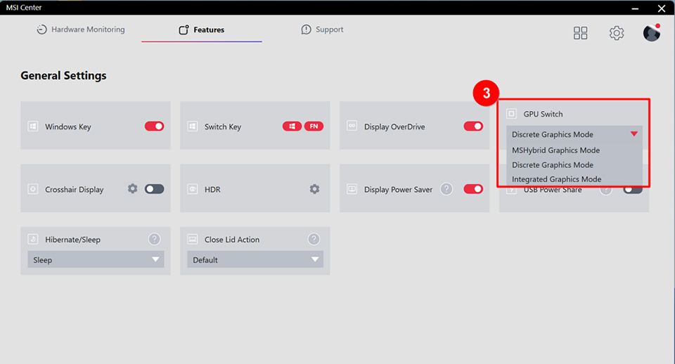 Notebook cannot detect the graphics card