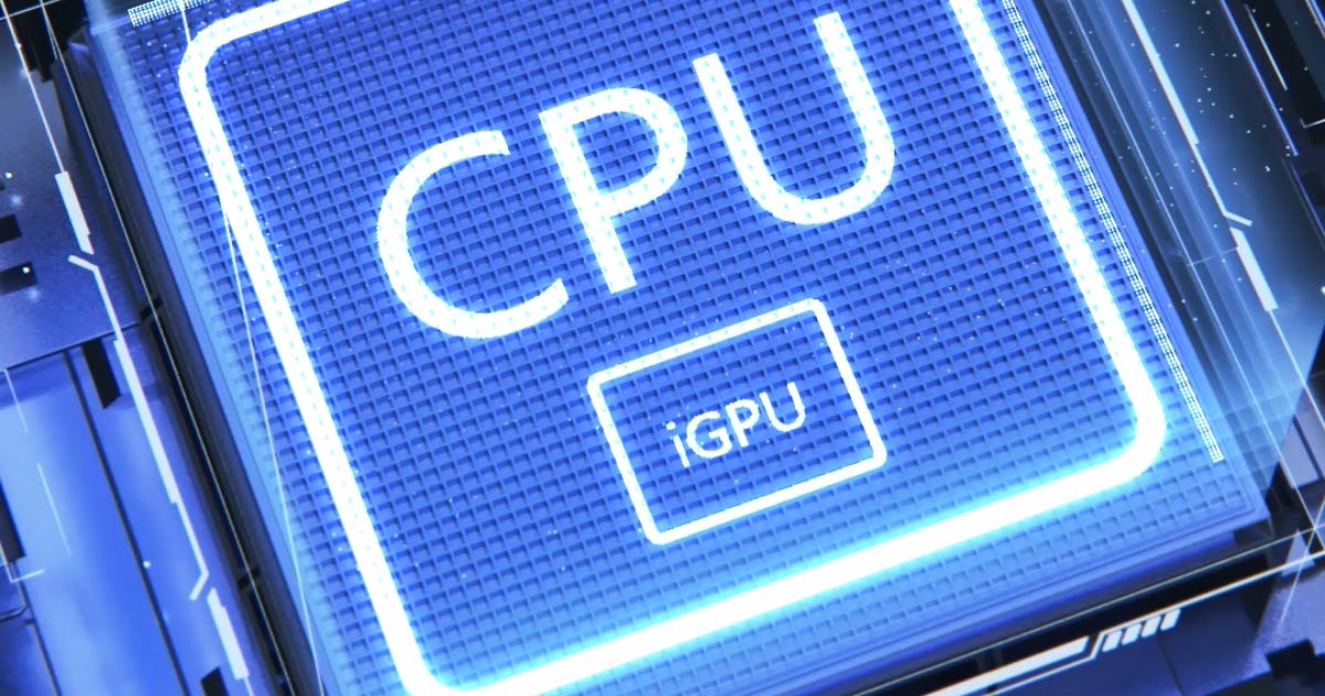 The iGPU is now as good as dGPU