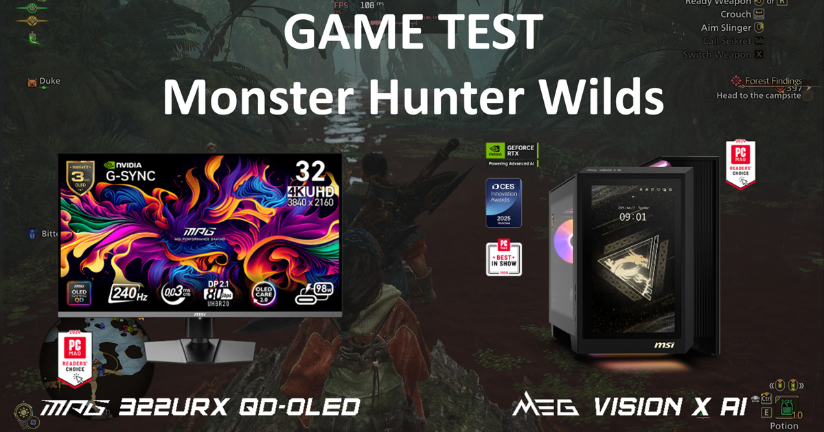 The best prebuilt PC and gaming monitor to play Monster Hunter Wilds