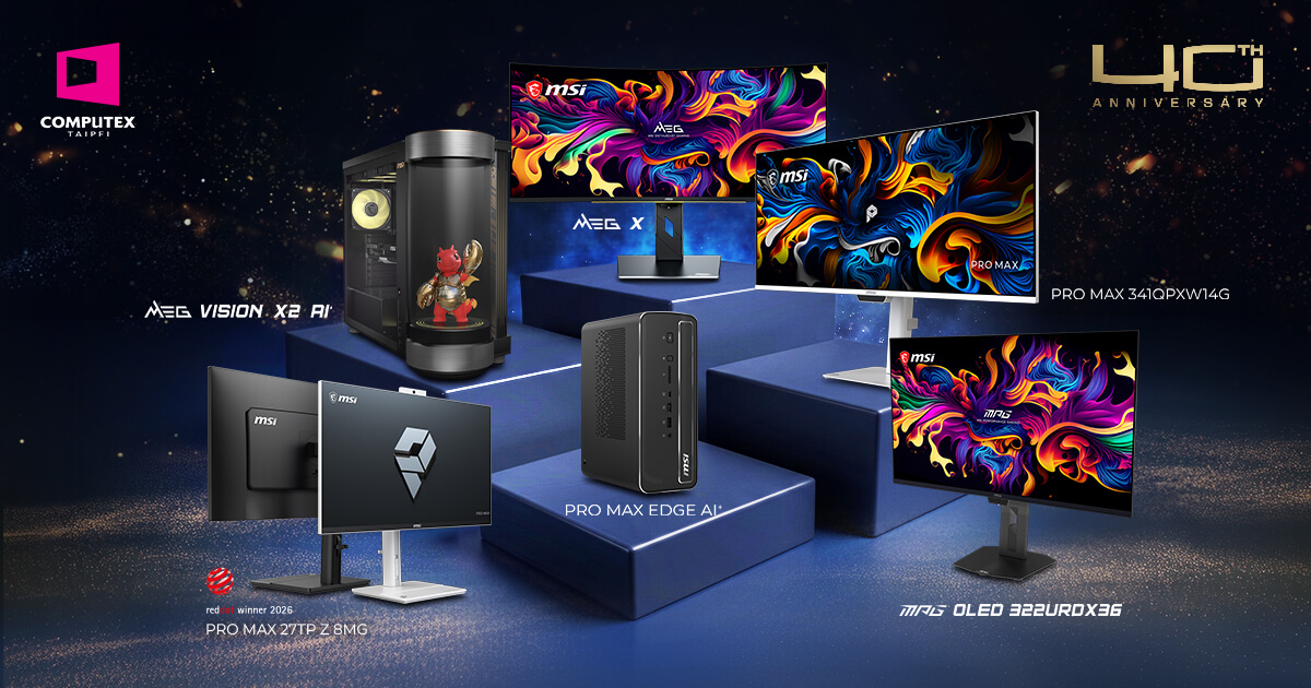 MSI COMPUTEX 2026: AI Gaming Desktops, QD-OLED Monitors, and PRO MAX ...