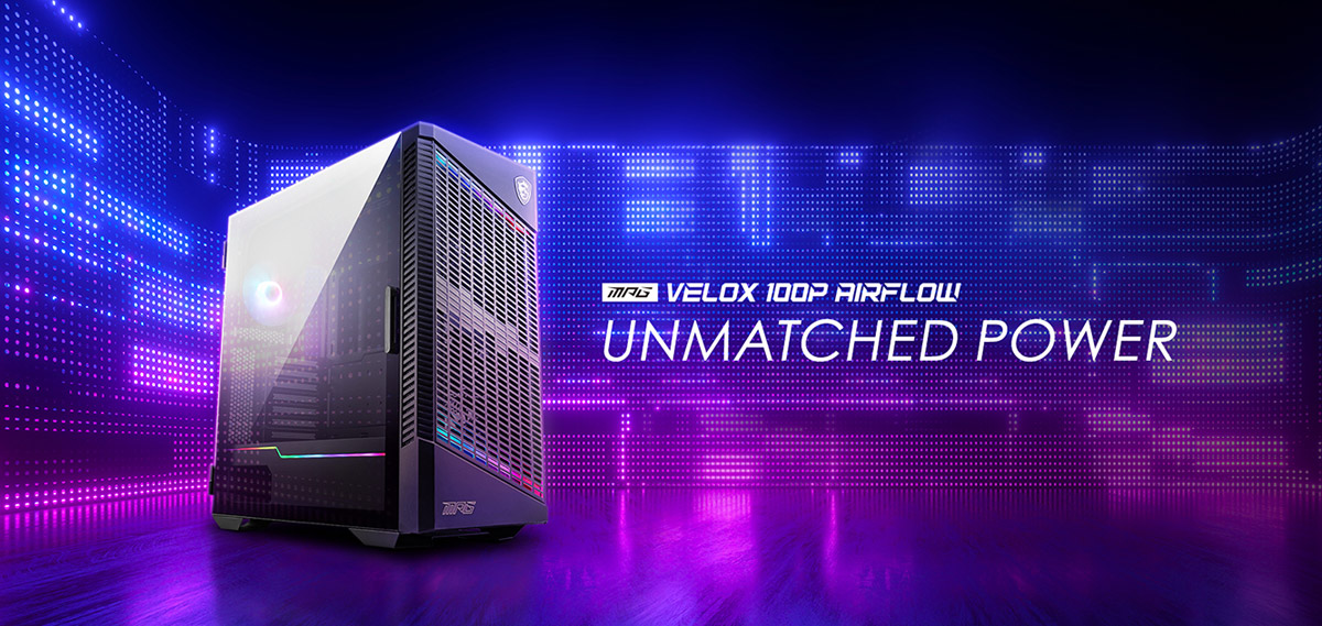 Case Per PC MPG VELOX 100P AIRFLOW MSI Store Ufficiale Italia