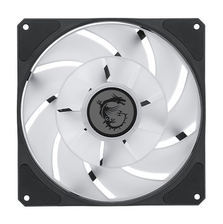 MPG D160 ARGB / WHITE | FAN | DOUBLE THE BLADES, MAXIMIZE THE AIRFLOW