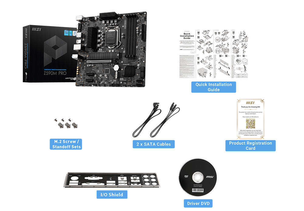 Z590M PRO - материнская плата MSI серии PRO