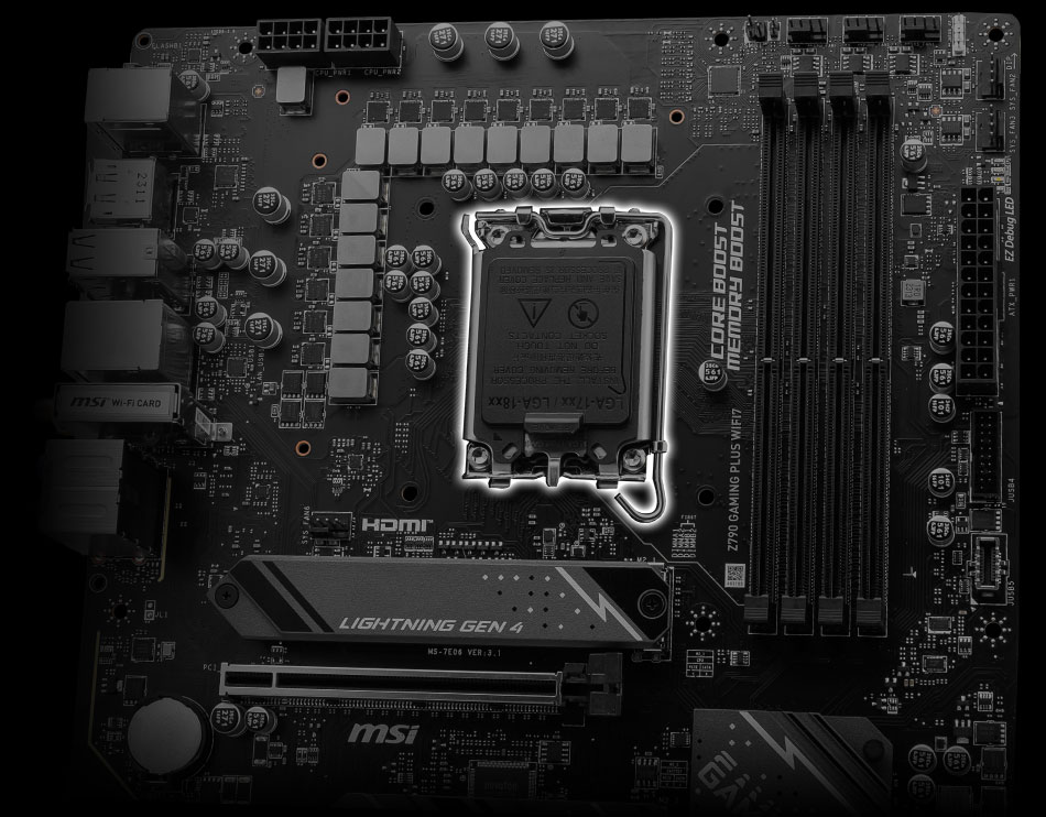 MSI Z790 GAMING PLUS WIFI7, ATX - Intel 14th /13th/12th Gen - 14 Phases ...