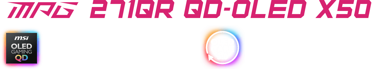 MSI MPG 271QR QD-OLED X50