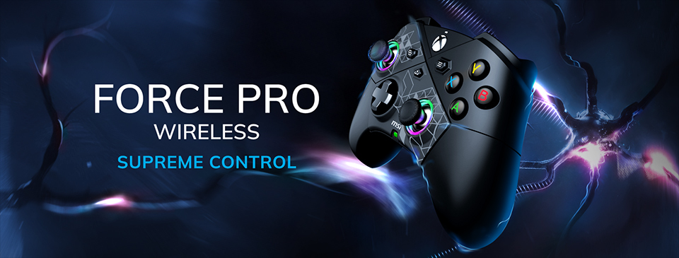 MSI Introduces the Next Generation of Wireless Gaming Controllers: FORCE PRO WIRELESS & FORCE ...