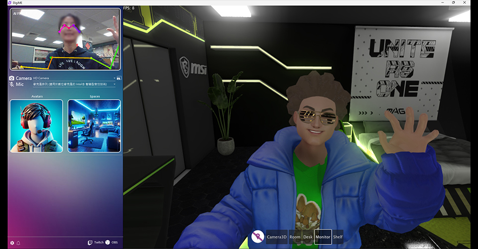 如何使用MSI DigiMe - DigiME 的即時 AI 動作捕捉讓您的虛擬分身栩栩如生