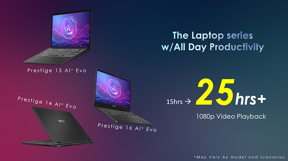 Maximize Power-Efficiency: MSI’s 4 New AI Laptops with Intel Core Ultra ...