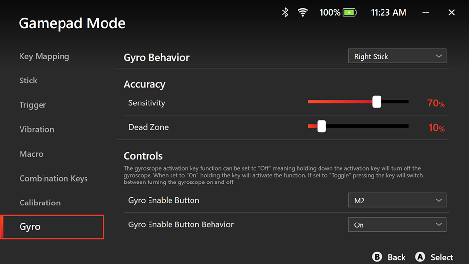 Gyro Tutorial and Know-How on MSI Claw