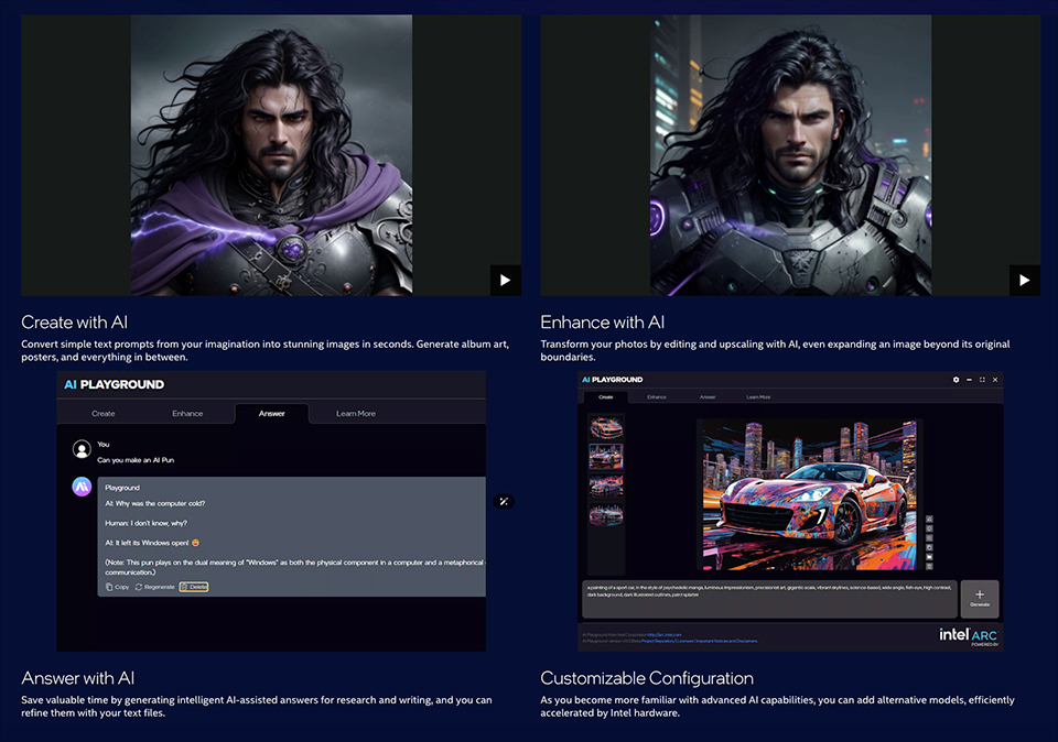 How To Use Intel AI Playground