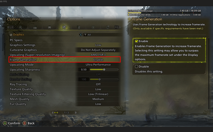 Enable Frame Generation on MSI Claw 8 AI+ Guide
