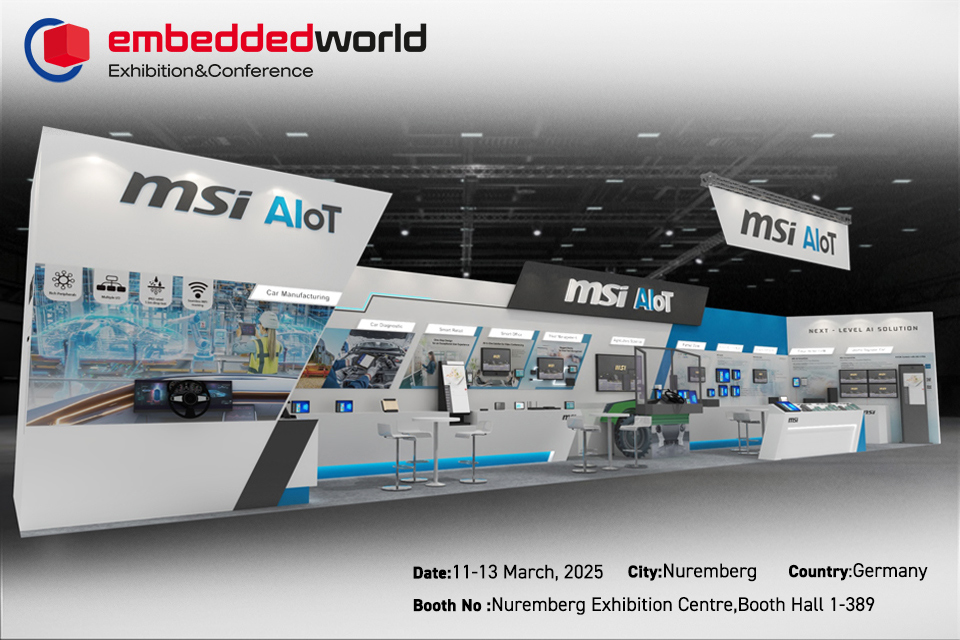 MSI IPC Showcases Cutting-Edge Edge AI Computing Solutions at Embedded World 2025