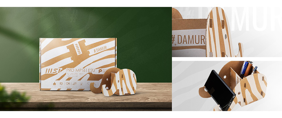 Upcycling Packaging Solution for Business Monitors Combining Sustainability