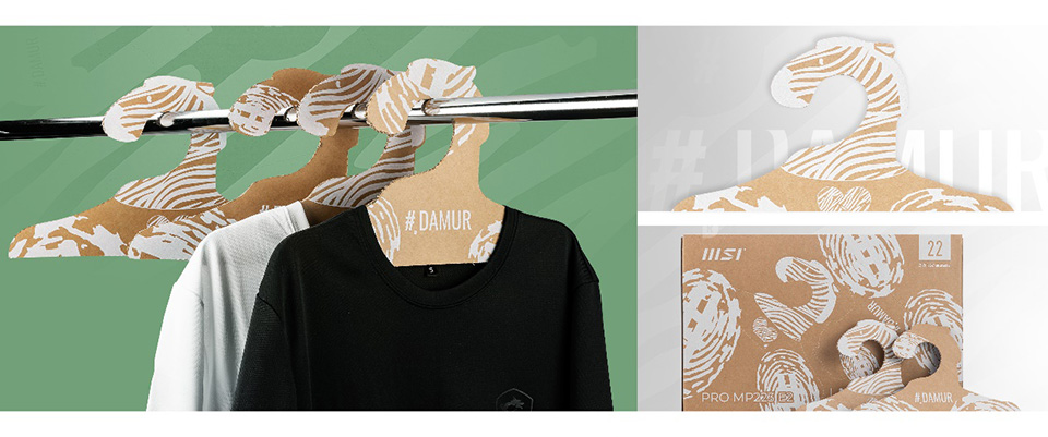 Upcycling Packaging Solution for Business Monitors Combining Sustainability