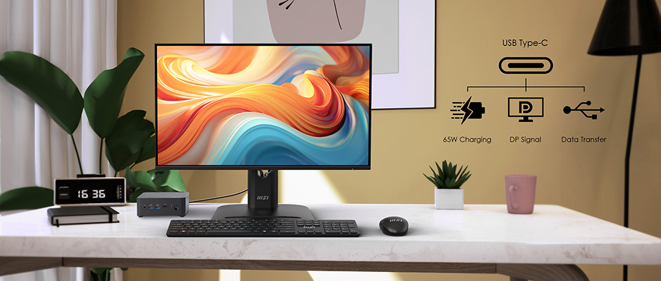 MSI PRO Monitors Designed for Work, Ready for Gaming.