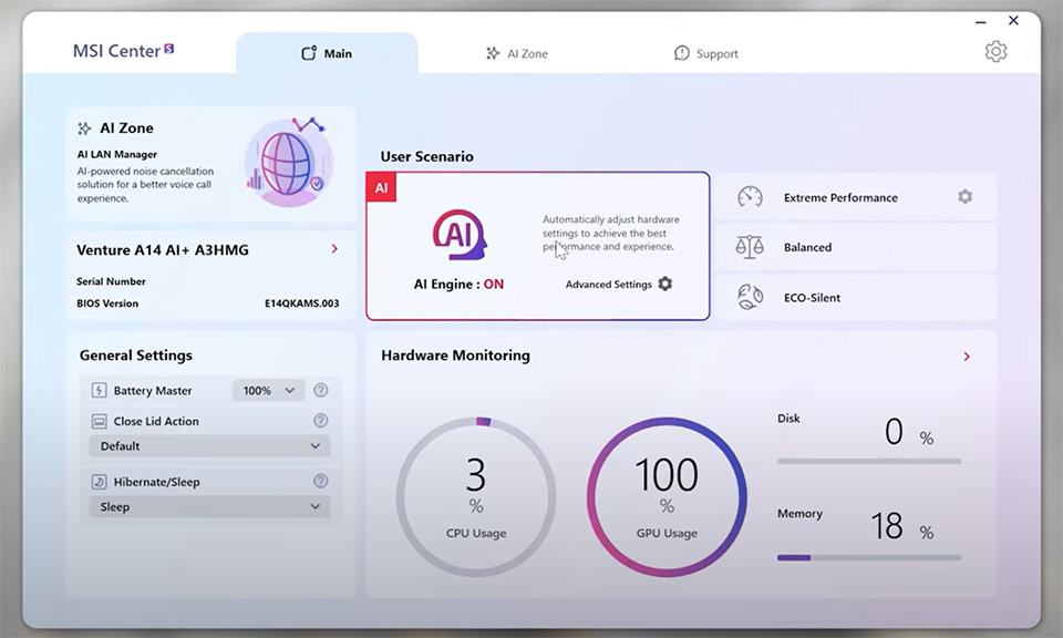 Presentamos la nueva serie MSI Venture: Diseñada para rendir, preparada para todo