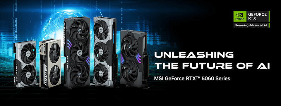MSI merilis Kartu Grafis NVIDIA® GeForce RTX™ 5060 Series Custom