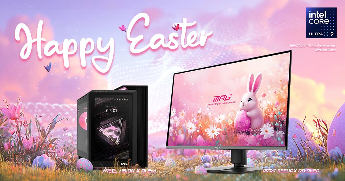 Happy Easter 2025｜Monitors, Desktop PCs｜MSI