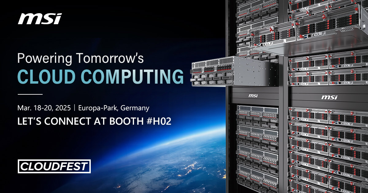 MSI Powers the Future of Cloud Computing at CloudFest 2025