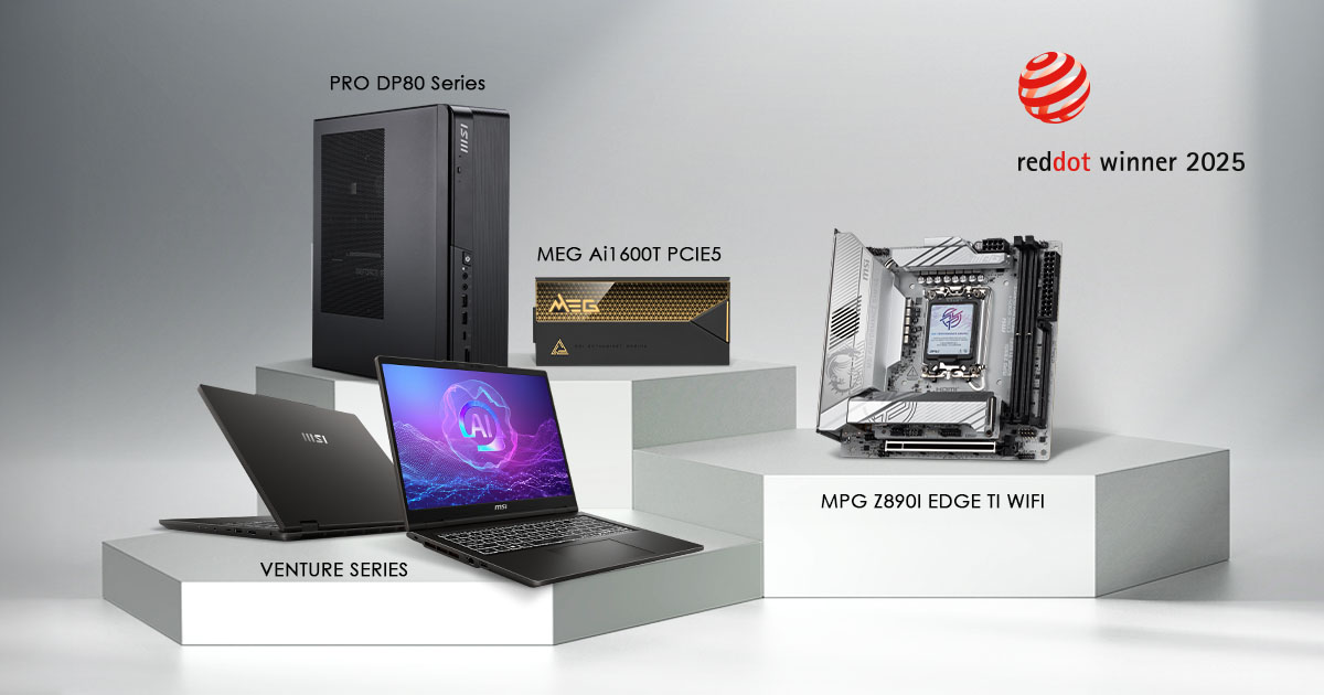 MSI Wins Multiple Red Dot Design Awards