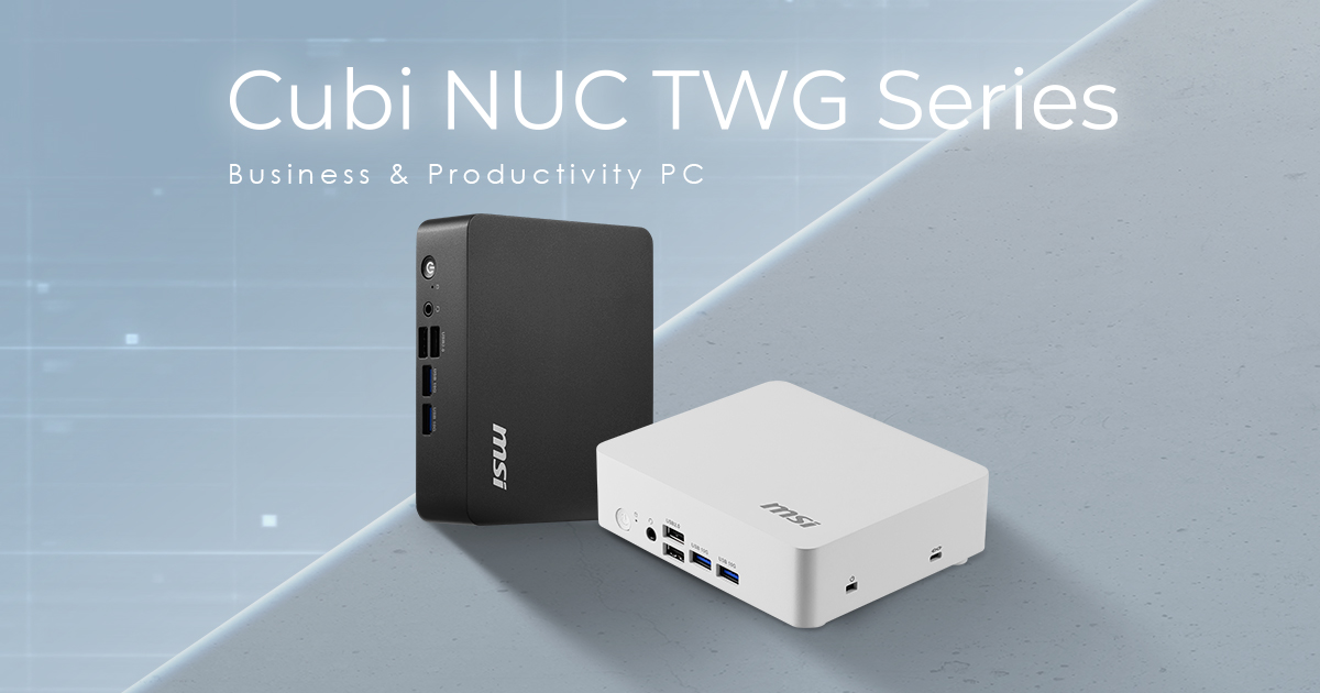 MSI Cubi NUC TWG Mini PC – Ultra-Compact 0.55L with Intel® N Series ...