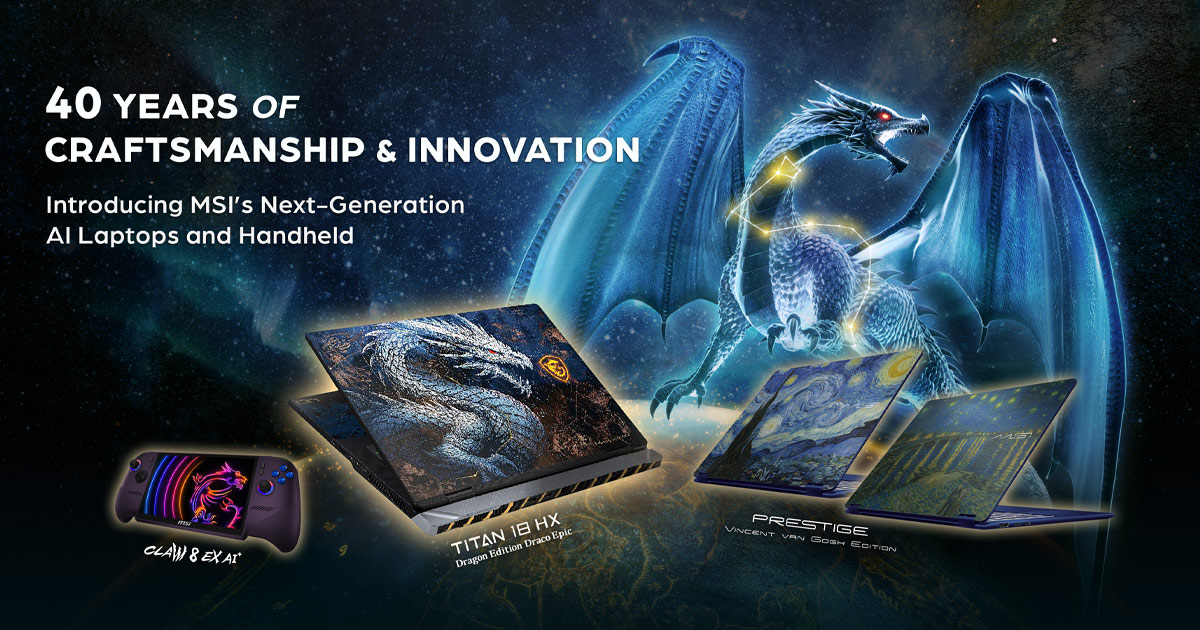 MSI Unveils Claw 8 EX AI+ and New AI Laptops at COMPUTEX 2026