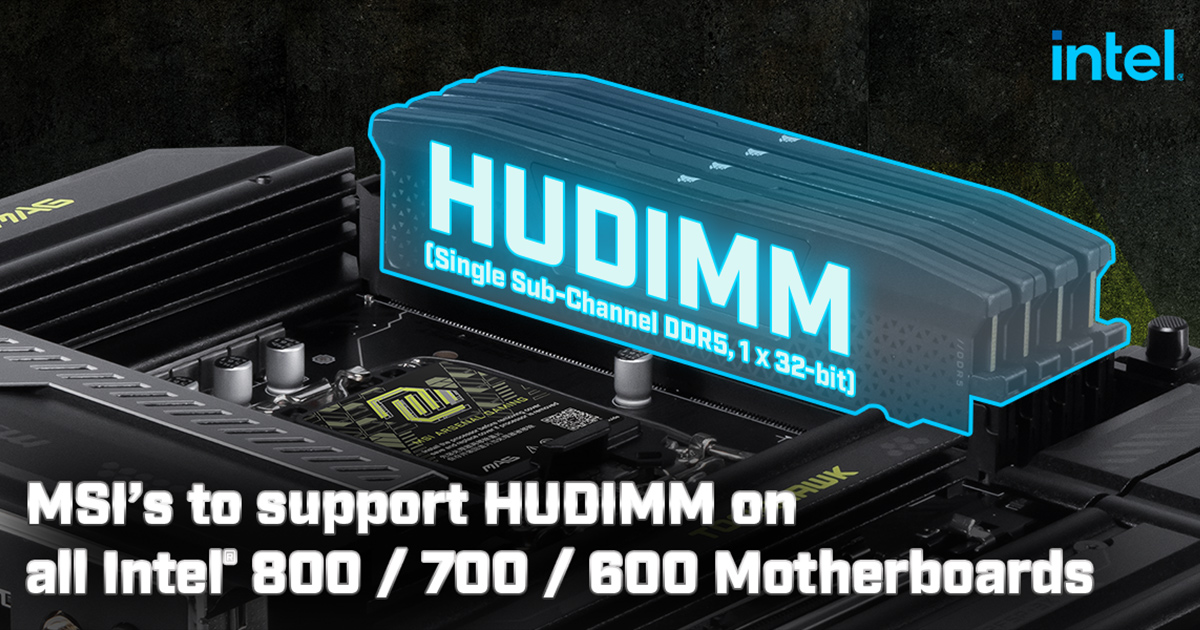 MSI Deploys Intel® 800/700/600 Series Motherboard BIOS Updates for Next ...