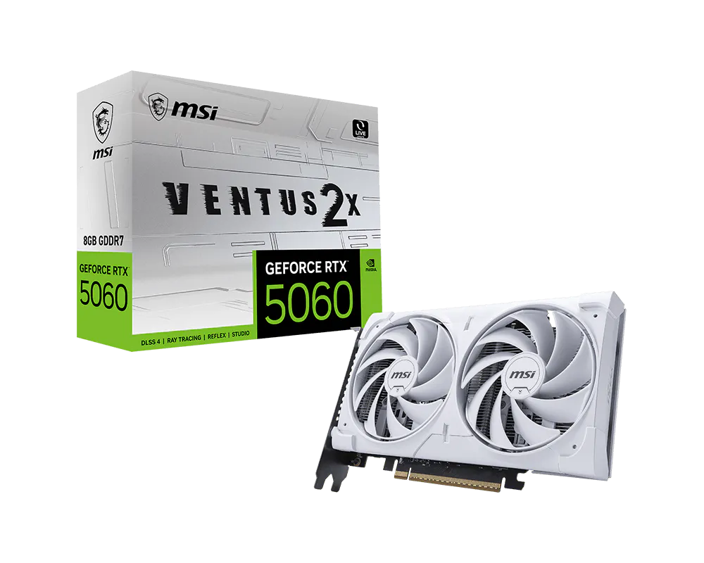 MSI GeForce RTX™ 5060 8G VENTUS 2X WHITE MAX