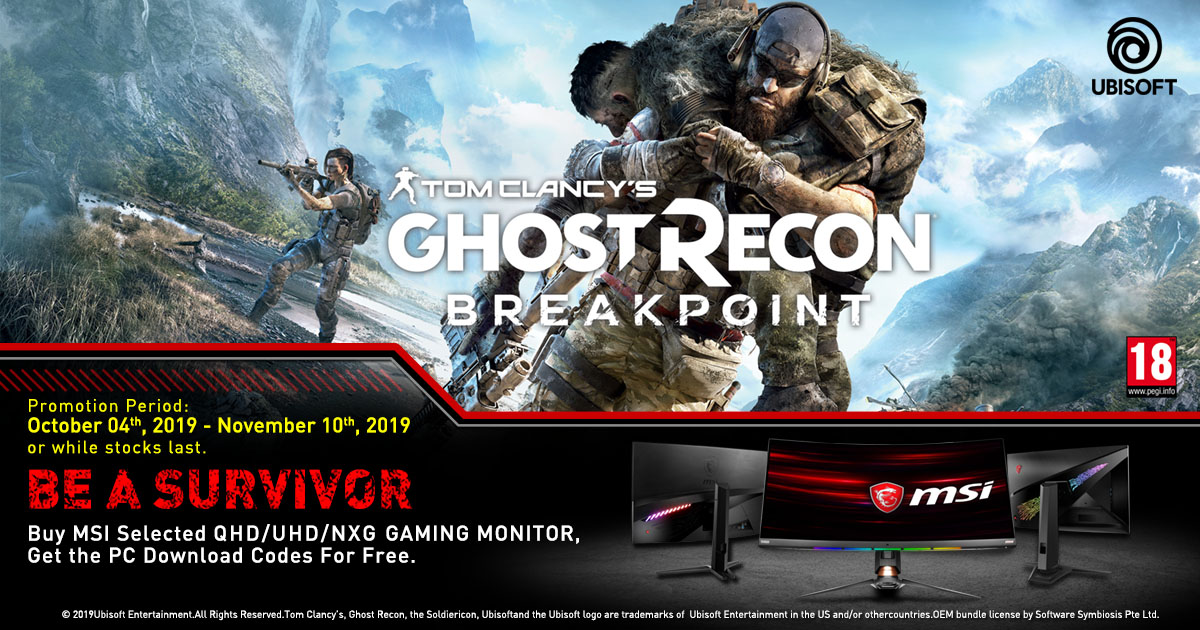 Ghost Recon Breakpoint Game Bundle | Gaming Monitor | MSI
