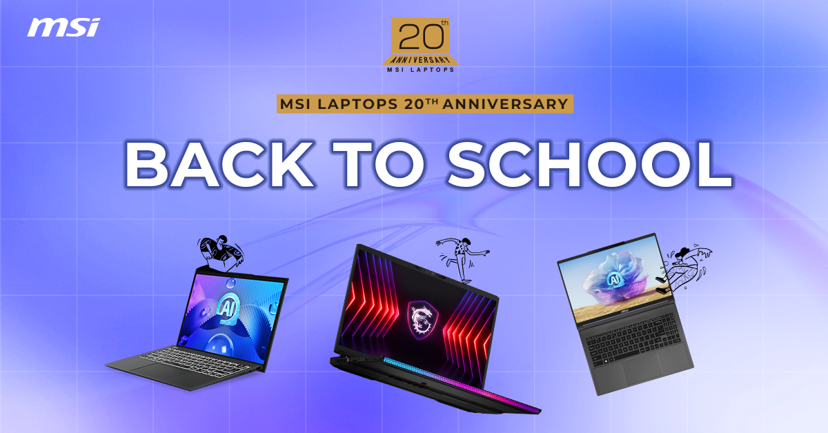 2024 MSI Laptops Back to School Promotion