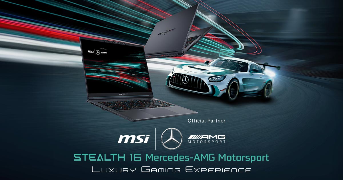 Stealth 16 Mercedes-AMG Motorsport – Luxury Gaming Experience