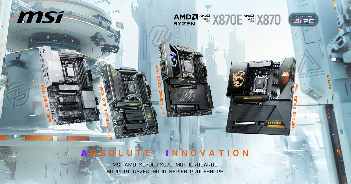 MSI X870E/X870/B850/B840 Gaming Motherboards- The Best AM5 Motherboard ...