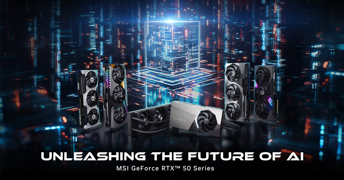 MSI GeForce RTX 50 Series Graphics Card - Unleashing the Future of AI