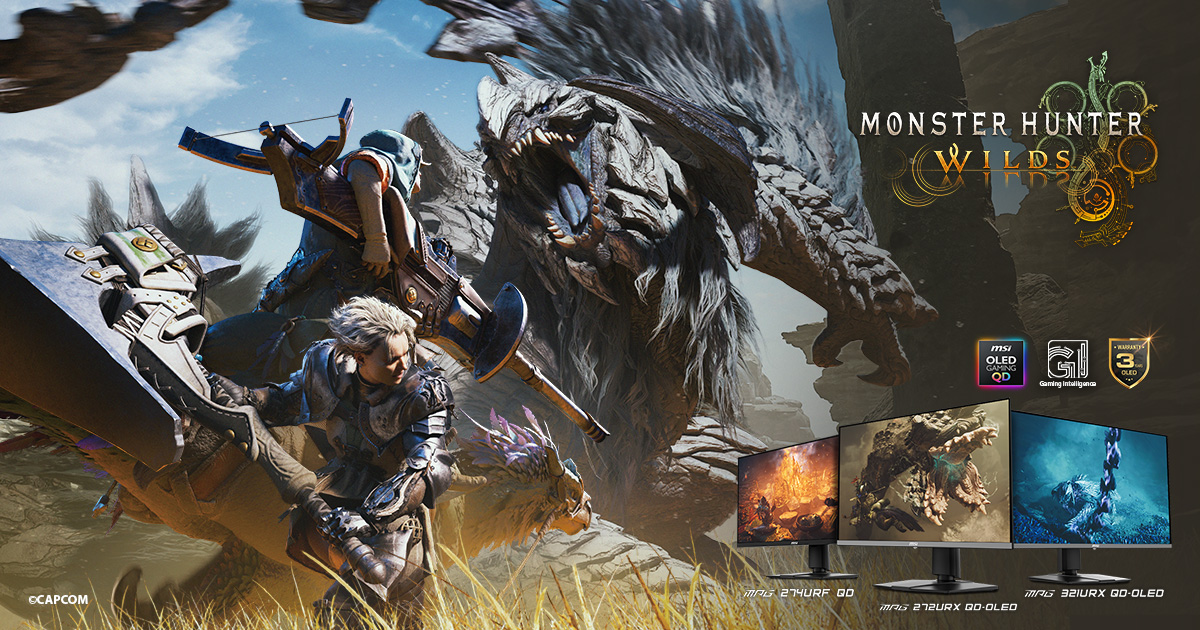 Monster Hunter Wilds Game Bundle Promotion | Gaming Monitor | MSI