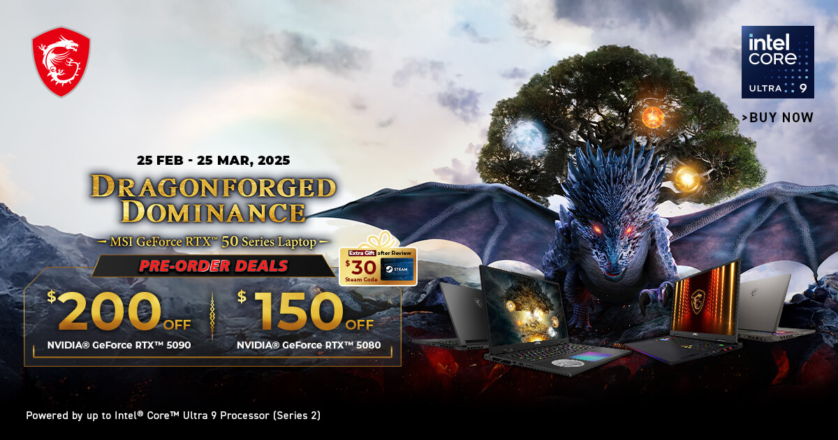 Super Deal! Get Your MSI GeForce RTX 50 Series Laptop!