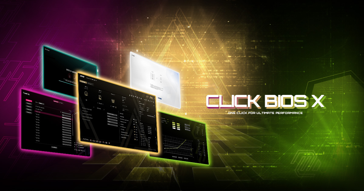 MSI Click BIOS — 一鍵優化 Intel / AMD 主機板，輕鬆高效無負擔