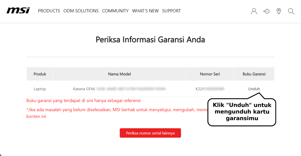 MSI Noteboos Two-Year Warranty Upgrade