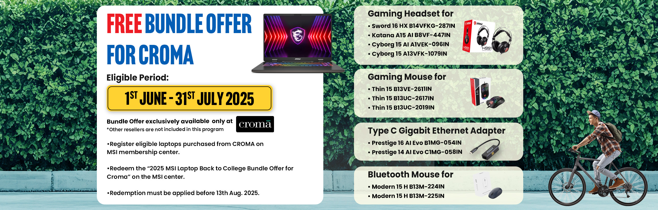 2025 MSI Laptop Anniversary & Freedom Sale