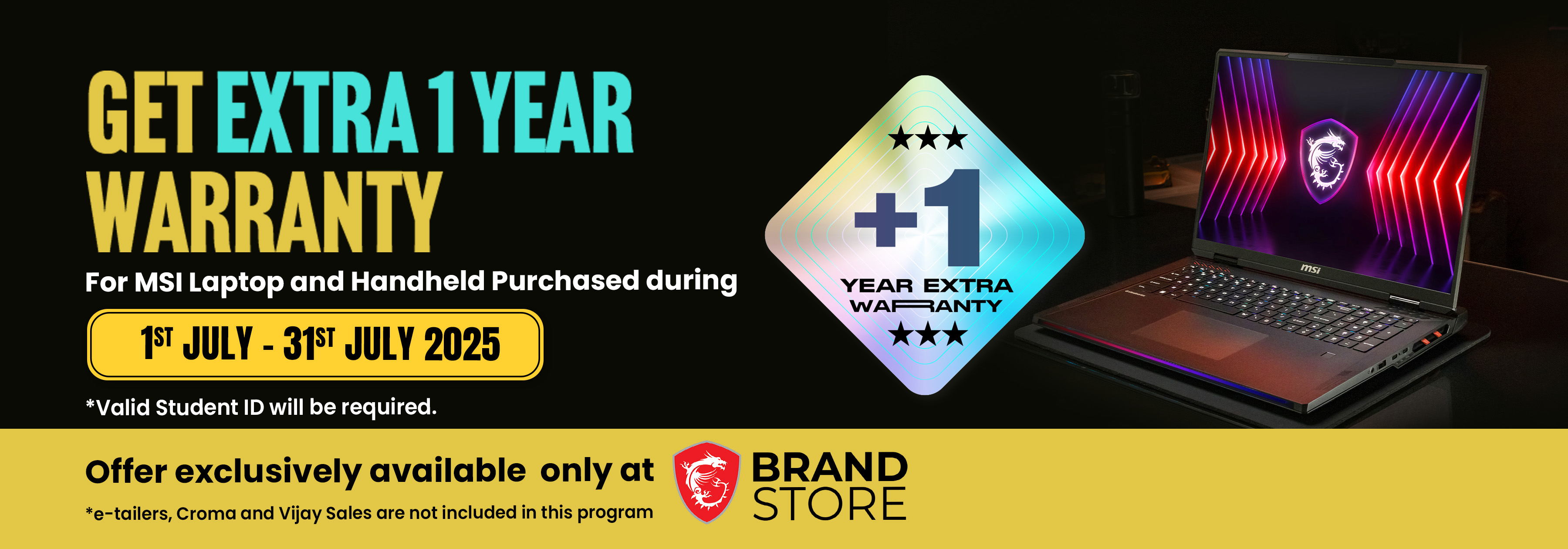 MSI Laptop Brand Store with Special Offer