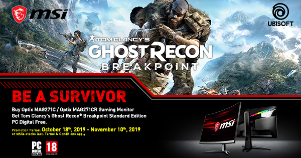Ghost Recon Breakpoint Game Bundle | Gaming Monitor | MSI