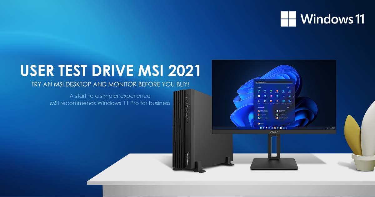 Free Trial of MSI Productivity Desktop & Monitor | MSI India