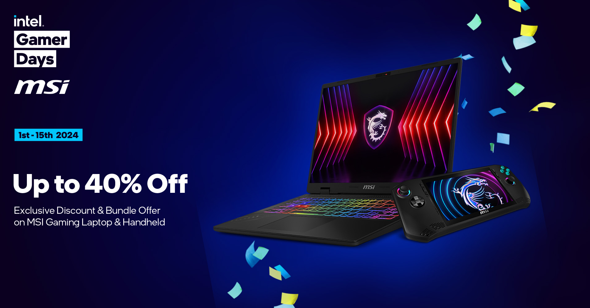 2024 MSI Laptops Intel Gamer Days