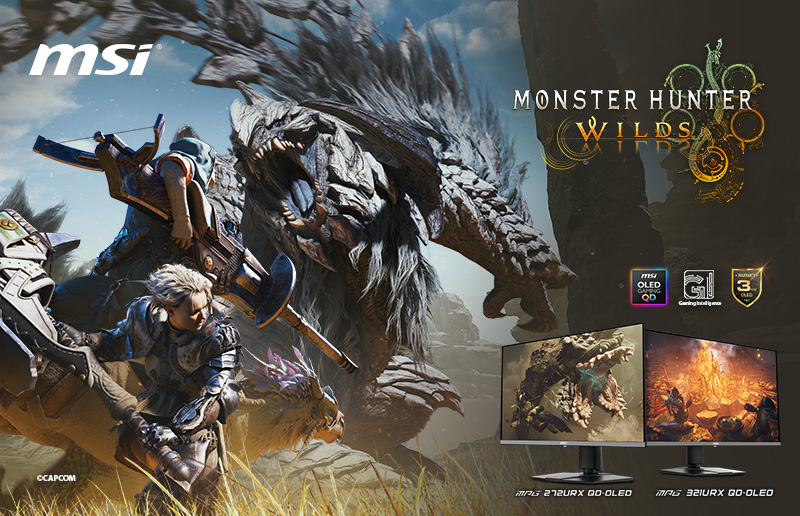 Monster Hunter Wilds Game Bundle Promotion | Gaming Monitor | MSI