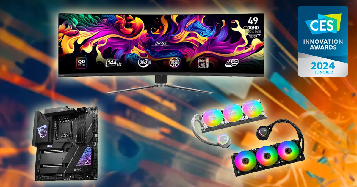 MSI galardonada con 6 premios a la innovación en CES 2024