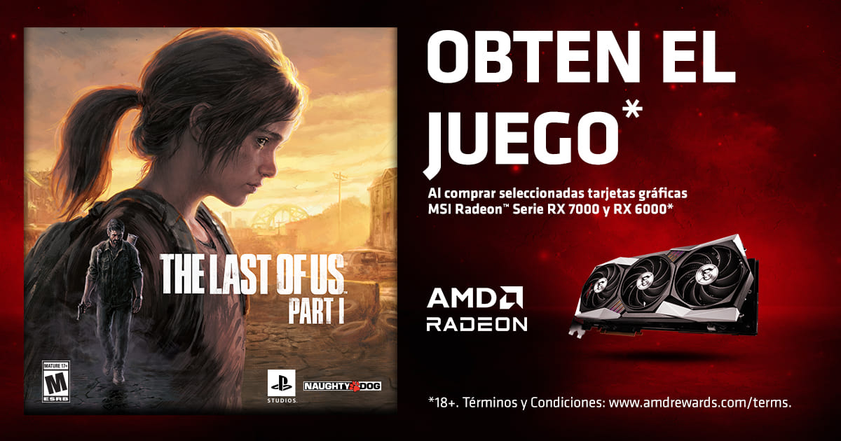 Obten tu juego con AMD Radeon™ Serie RX 7000 y RX 6000