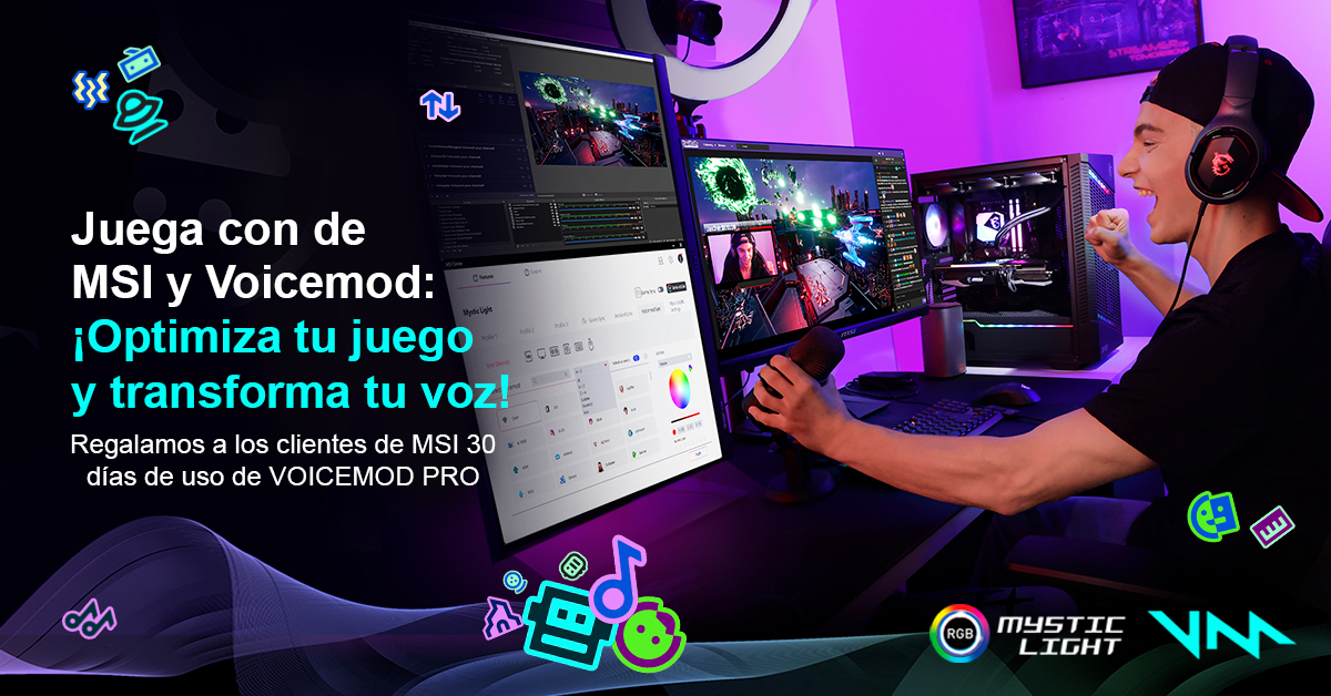 Obtén 30 días de Voicemod Pro con la compra de MSI | AI Voice Changer ...